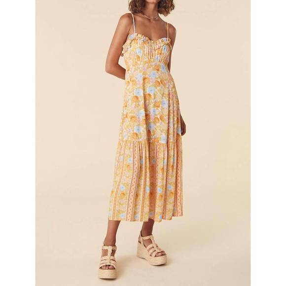 Spell | Dresses | New Spell Enchanted Wood Strappy Maxi Dress In ...